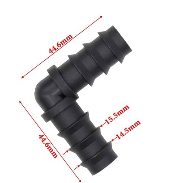 16mm Elbow for Drip Irrigation Pipe Line. - IONEX AGRO TECHNOLOGY