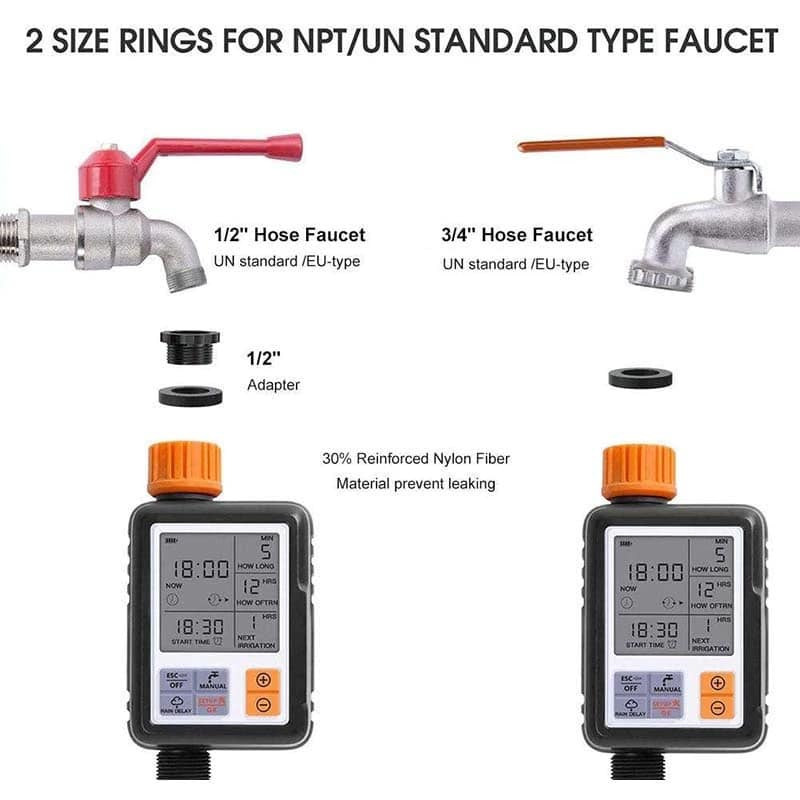 Automatic Irrigation Timer for Garden Watering Program Controller ...