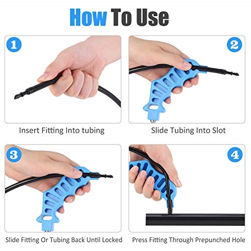 Two-in-One Hole Punching Tool for Drip Irrigation Pipe, 4mm Size ...